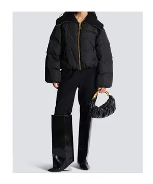 Balmain T-bar Zipped Padded Jacket
