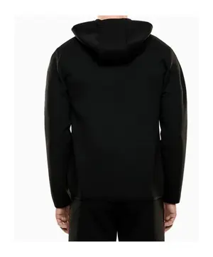 EA7 Zip-up Hooded Jacket - Black
