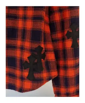 Chrome Hearts Long-sleeved Plaid Shirt