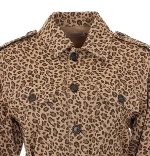 TWINSET Leopard-print Belted Jacket - Brown