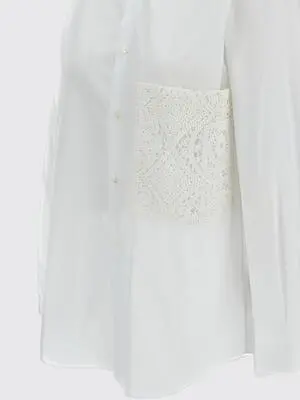 Comme Des Garçons Laced Pocket Shirt - White