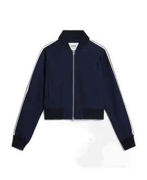 Ami Track Jacket With Stripe Trim