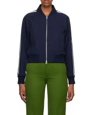 Ami Track Jacket With Stripe Trim