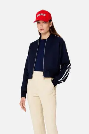 Ami Track Jacket With Stripe Trim