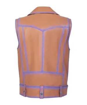STAND STUDIO Leather Zipper Vest