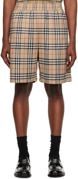 Burberry Vintage Checkered Knee-length Shorts