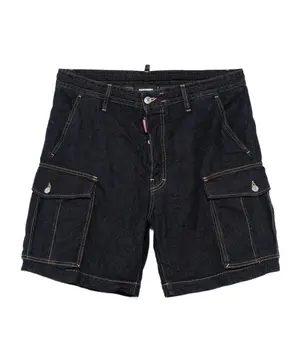 Dsquared2 Denim Cargo Shorts - Black
