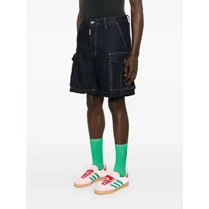 Dsquared2 Denim Cargo Shorts - Black