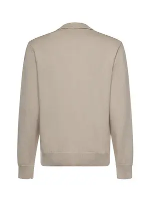 Eleventy Long-sleeved Collared Buttoned Cardigan - White