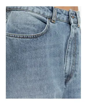 RÓHE High-rise Barrel Jeans - Gray