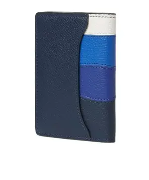 Fendi Colorblock Card Case - Blue
