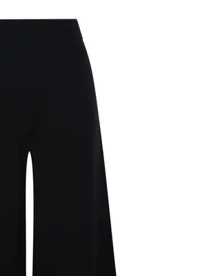 Max Mara Wide-leg Knit Pants With Drawstring Hem