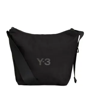 Y3 Logo Printed Small Crossbody Bag - Black
