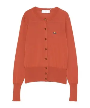 VIVIENNE WESTWOOD Logo Embroidered Buttoned Cardigan