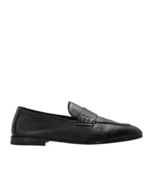 Bally Contrast Stitching Loafers