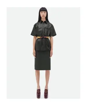 Bottega Veneta Buttoned Leather Shirt