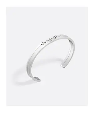 Dior Engraved Bangle - Silver