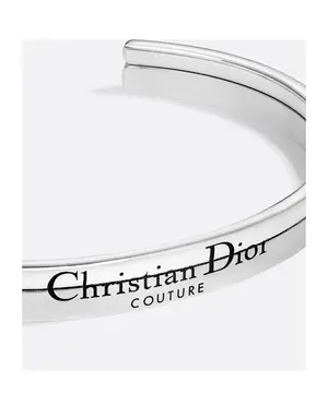 Dior Engraved Bangle - Silver
