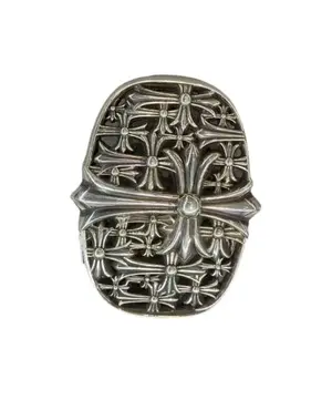 Chrome Hearts Belt Buckle With Cross Motif - Black