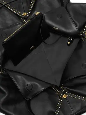 Versace Protea Embellished Large Shoulder Bag