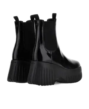 Hogan Platform Chelsea Boots With Accordion Sole