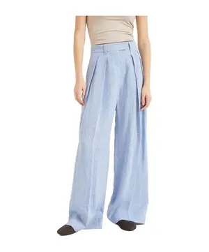 Brunello Cucinelli Sartorial Wide Leg Trousers