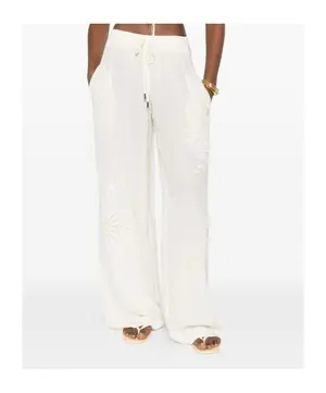 Ermanno Scervino Floral Embroidered Drawstring Trousers