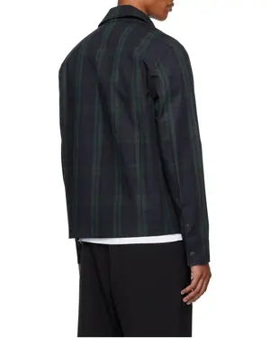 Moncler Checked Collared Zip-up Jacket