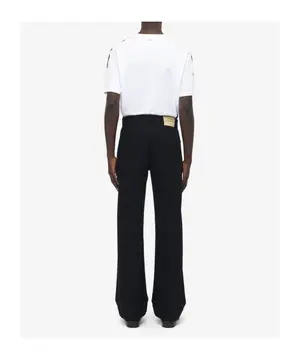 Alexander McQueen Wide-leg Denim Jeans - Black