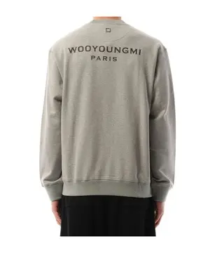 WOOYOUNGMI Round-collar Long-sleeve Hoodie