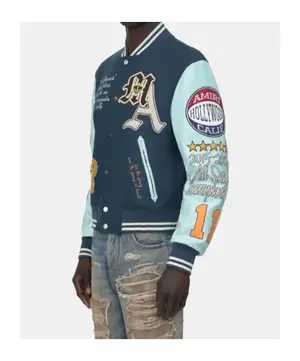 Amiri Varsity Jacket - Blue