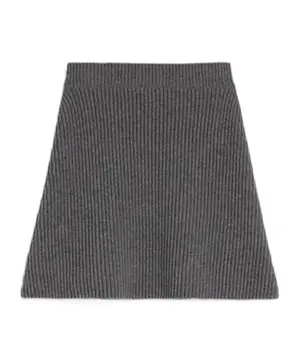 JIL SANDER Ribbed Knit Mini Skirt