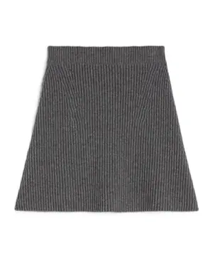 JIL SANDER Ribbed Knit Mini Skirt