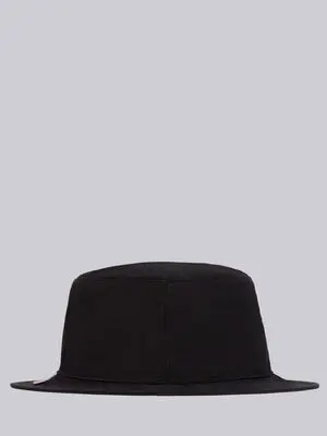 Thom Browne Icon Embroidered Bucket Hat - Black