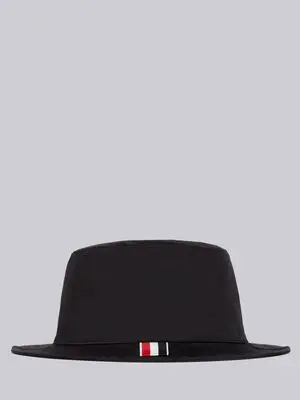 Thom Browne Icon Embroidered Bucket Hat - Black