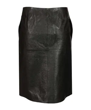 Loulou De Saison Asymmetrical Leather Wrap Skirt