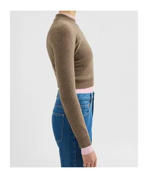 JIL SANDER Cropped Wool And Cashmere Knit Jumper