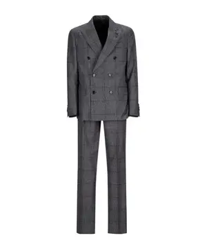 LARDINI Long-sleeved Suit Two-piece - Grey