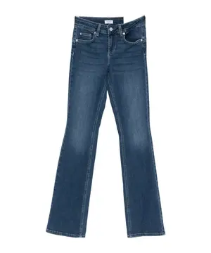 Liu Jo Bootcut Jeans With Embellished Logo Detail - Blue