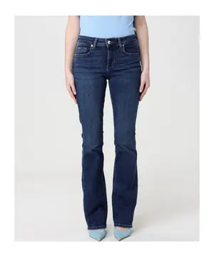 Liu Jo Bootcut Jeans With Embellished Logo Detail - Blue
