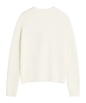 Maison Kitsuné Long Sleeve Buttoned Cardigan With Fox Head Intarsia - Beige/tan