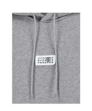 MAISON MARGIELA Drawstring Hoodie - Light Grey