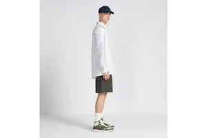 Dior Cargo Bermuda Shorts With Buckled Pockets - Black