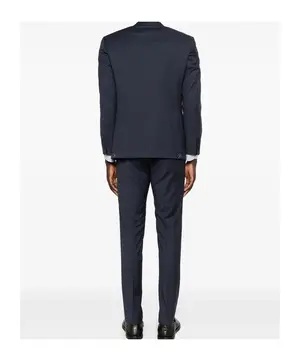 Canali Long-sleeved Suit And Trousers Set - Black
