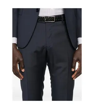 Canali Long-sleeved Suit And Trousers Set - Black