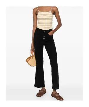 Liu Jo Wide-leg Buttoned Jeans