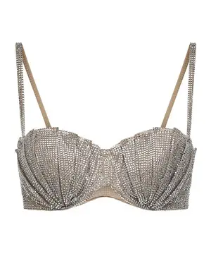 Giuseppe Di Morabito Shell Bra - Silver