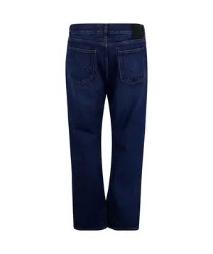 Off-White Logo Patch Straight Leg Jeans