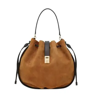 FERRAGAMO Hug Bucket Bag - Brown