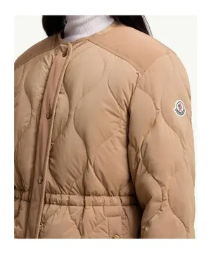 Moncler Quintin 3-in-1 Shearling-trimmed Short Quilted Jacket - Beige